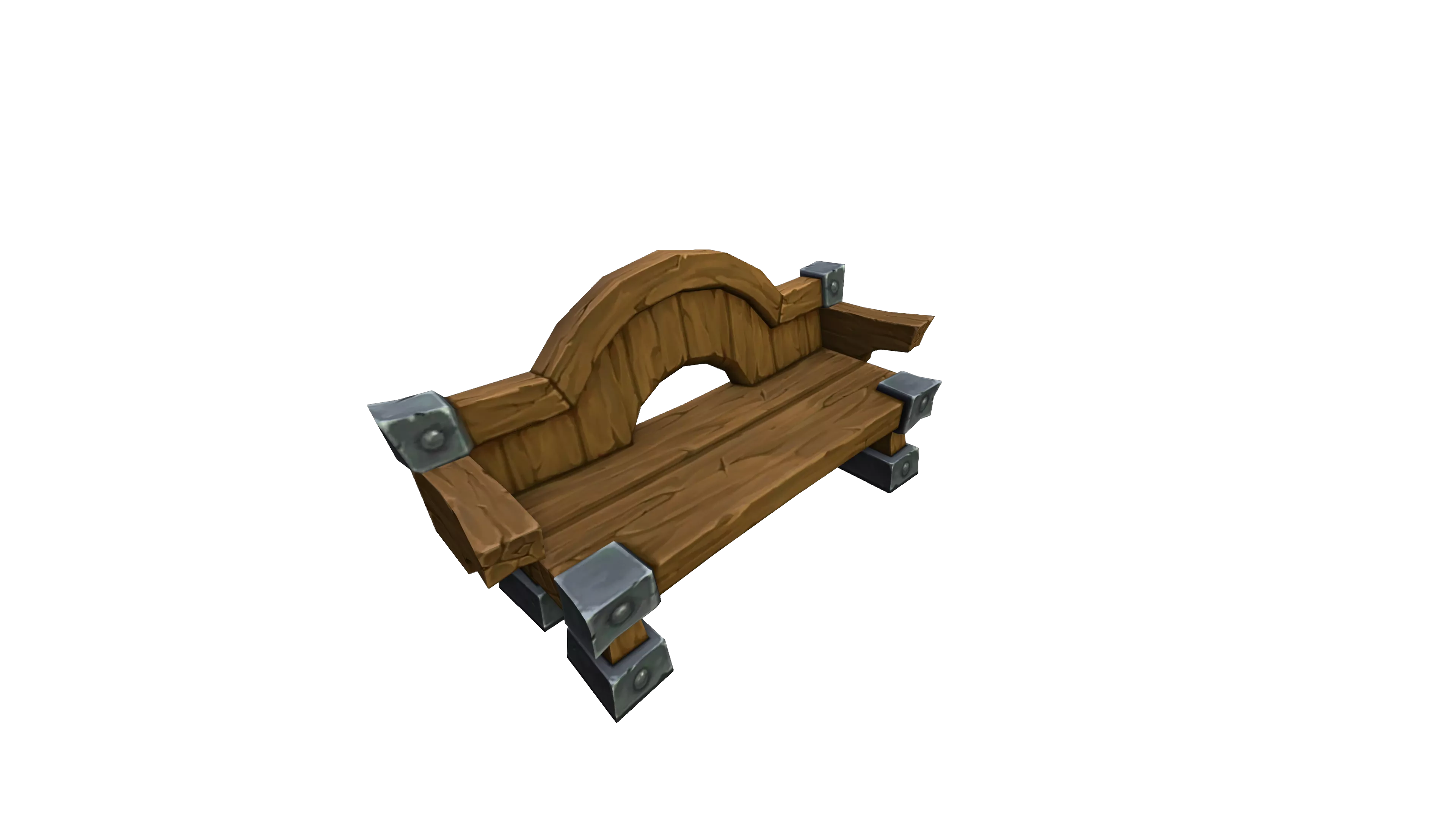 Arched Wooden Bench - Decor - World of Warcraft