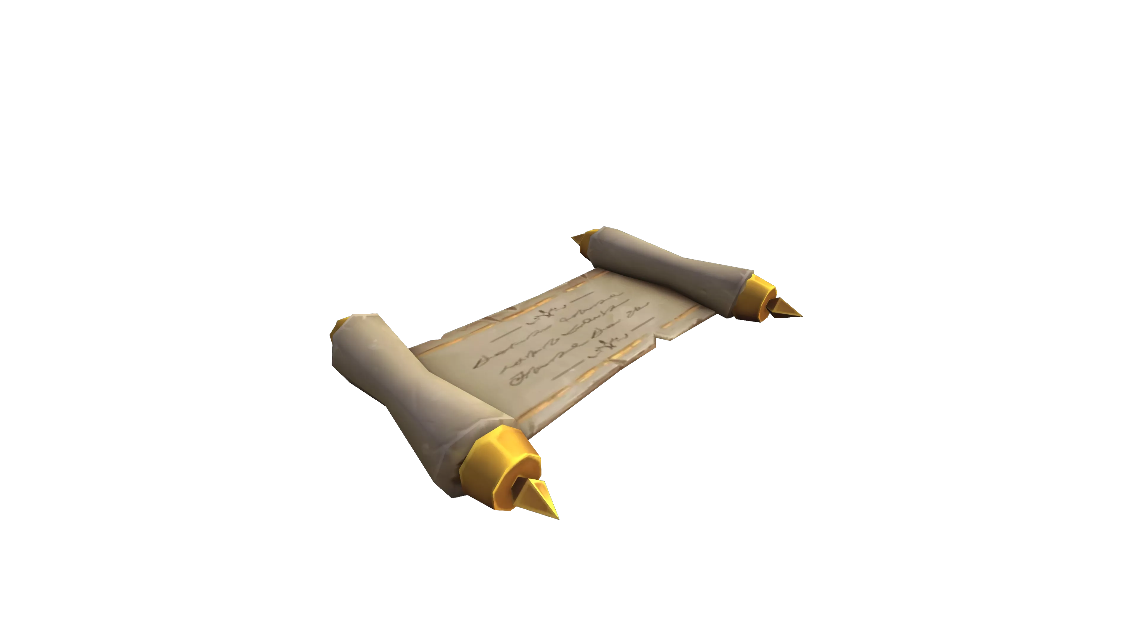 Opened Sin'dorei Scroll - Decor - World of Warcraft