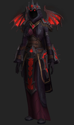 Ebony - Venthyr Covenant Campaign Cloth Armor Set - Transmog Set ...