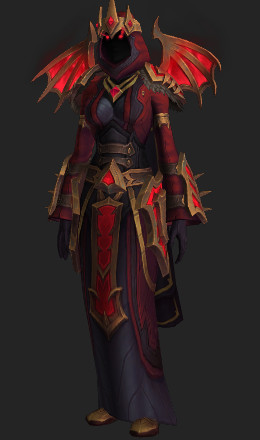 Crimson - Venthyr Covenant Renown Cloth Armor Set - Transmog Set ...
