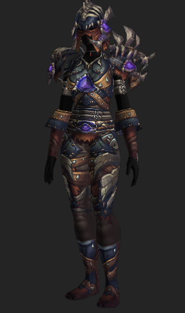 Malevolent Gladiator's Leather Armor - Transmog Set - World of Warcraft