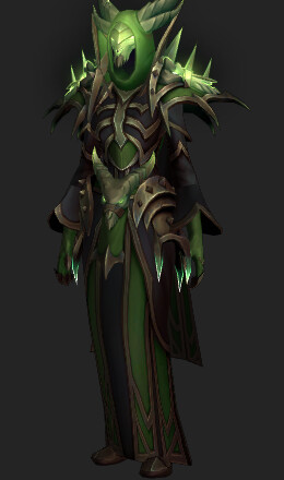 Obsidian Gladiator's Warlock Set Dragonflight Season 2 PVP - Transmog ...