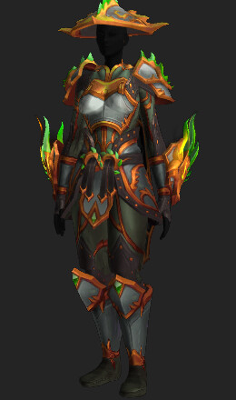 Obsidian Gladiator's Monk Set Dragonflight Season 2 PVP - Transmog Set ...