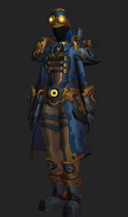 Cobalt Clockwork Uniform - Transmog Set - World of Warcraft