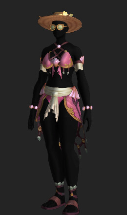 Pink Tropical Swimwear Ensemble - Transmog Set - World of Warcraft