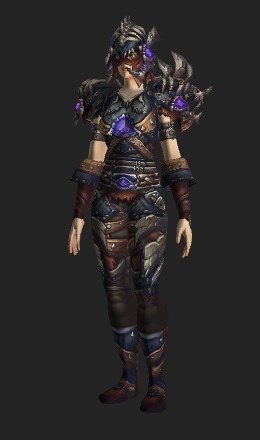 Malevolent Gladiator's Leather Armor - Transmog Set - World of Warcraft