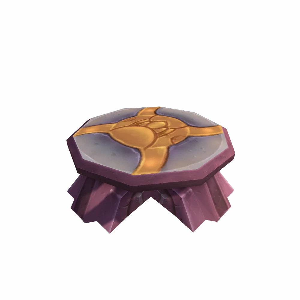 Gilded Draenei Round Table - Decor - World of Warcraft
