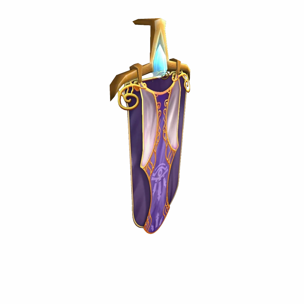 Gilded Dalaran Banner - [Decor] - World of Warcraft