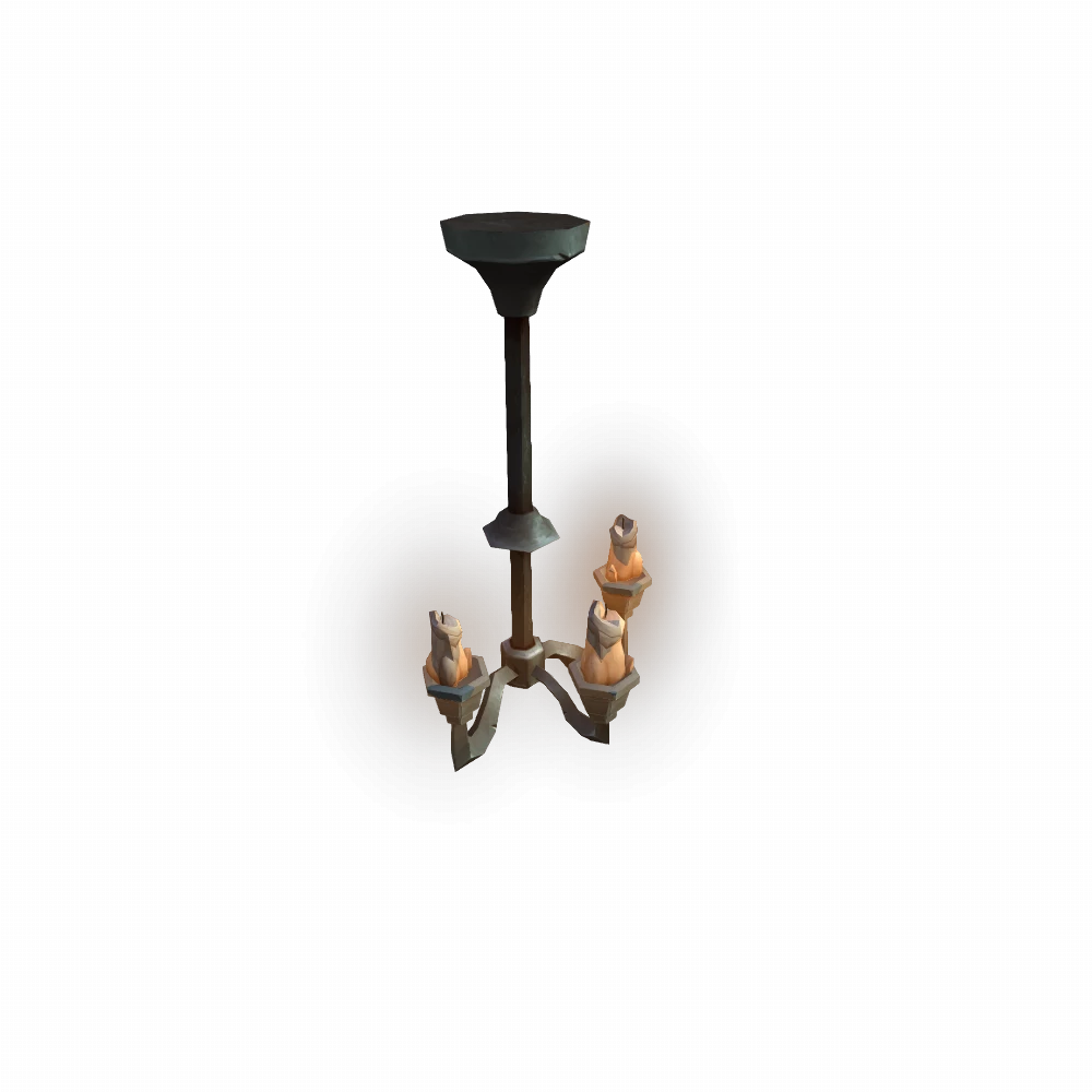Three-Candle Wrought Iron Chandelier - Decor - World of Warcraft