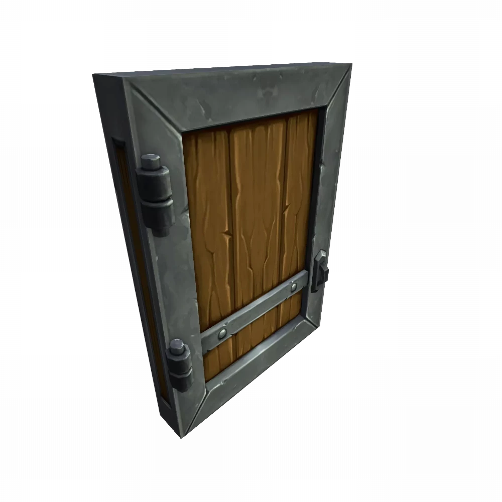 Sturdy Wooden Interior Door - Decor - World of Warcraft