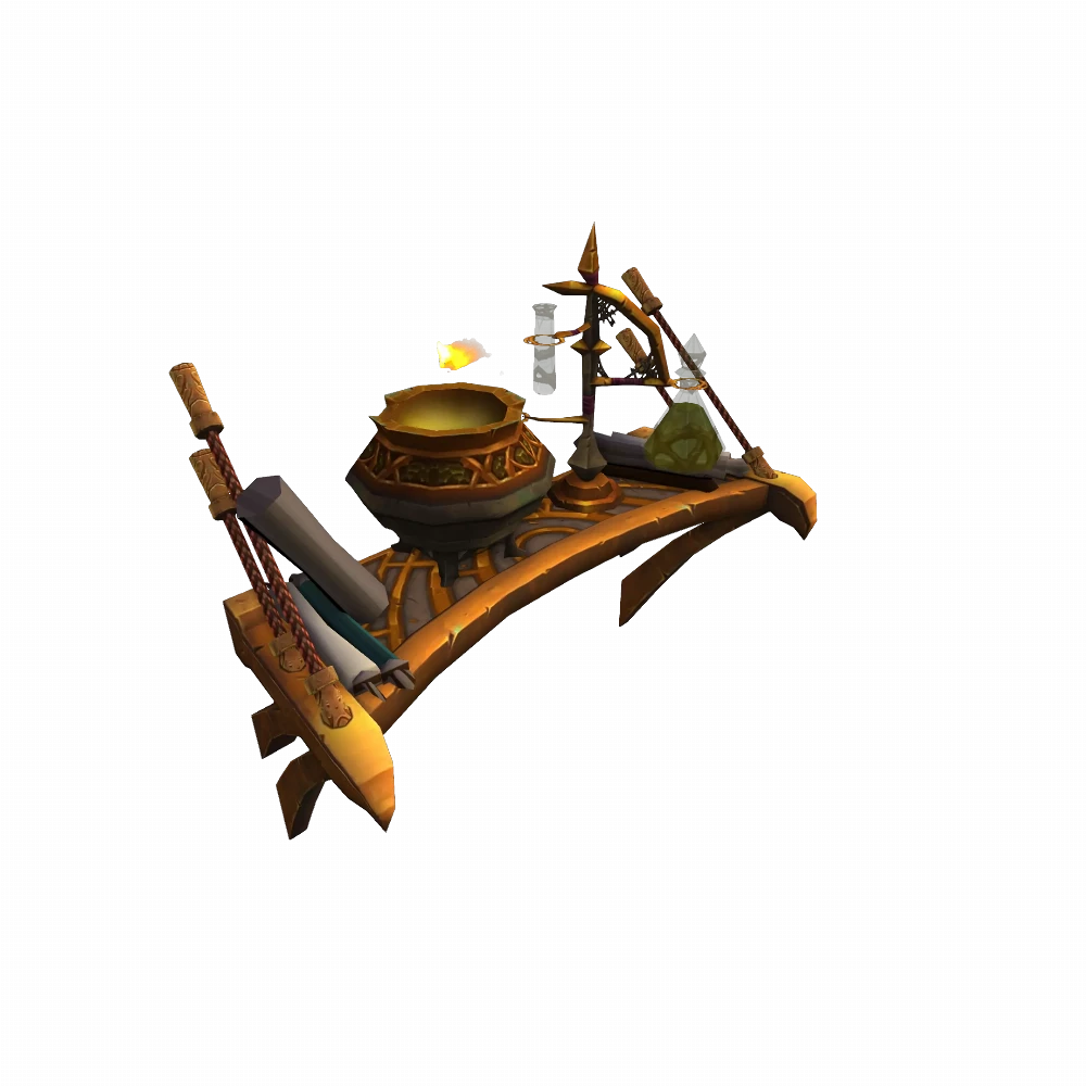High Arakkoan Alchemist's Shelf - [Decor] - World of Warcraft