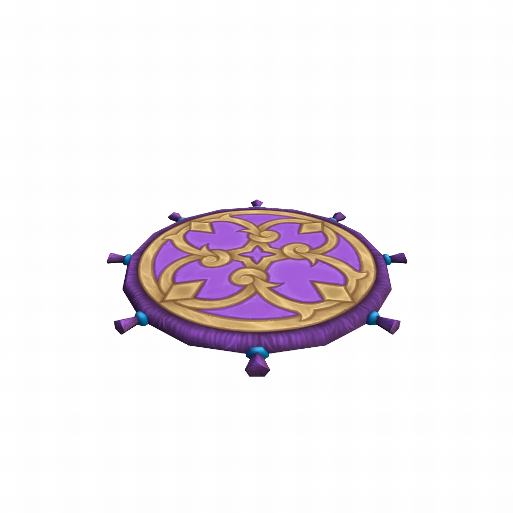 Circular Elven Floor Rug - [Decor] - World of Warcraft