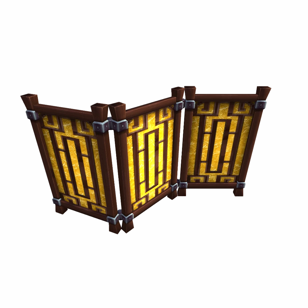 Golden Pandaren Privacy Screen - Decor - World of Warcraft