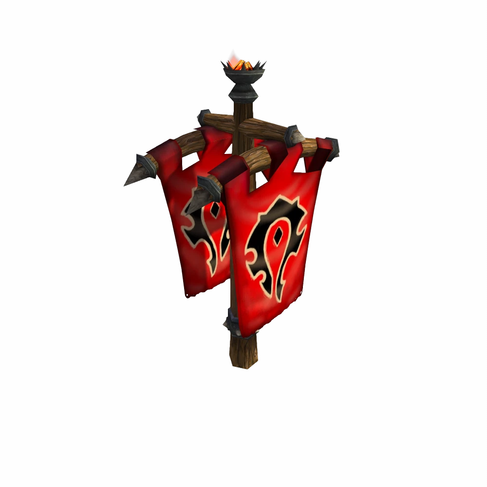 Fortified Horde Banner - Decor - World of Warcraft