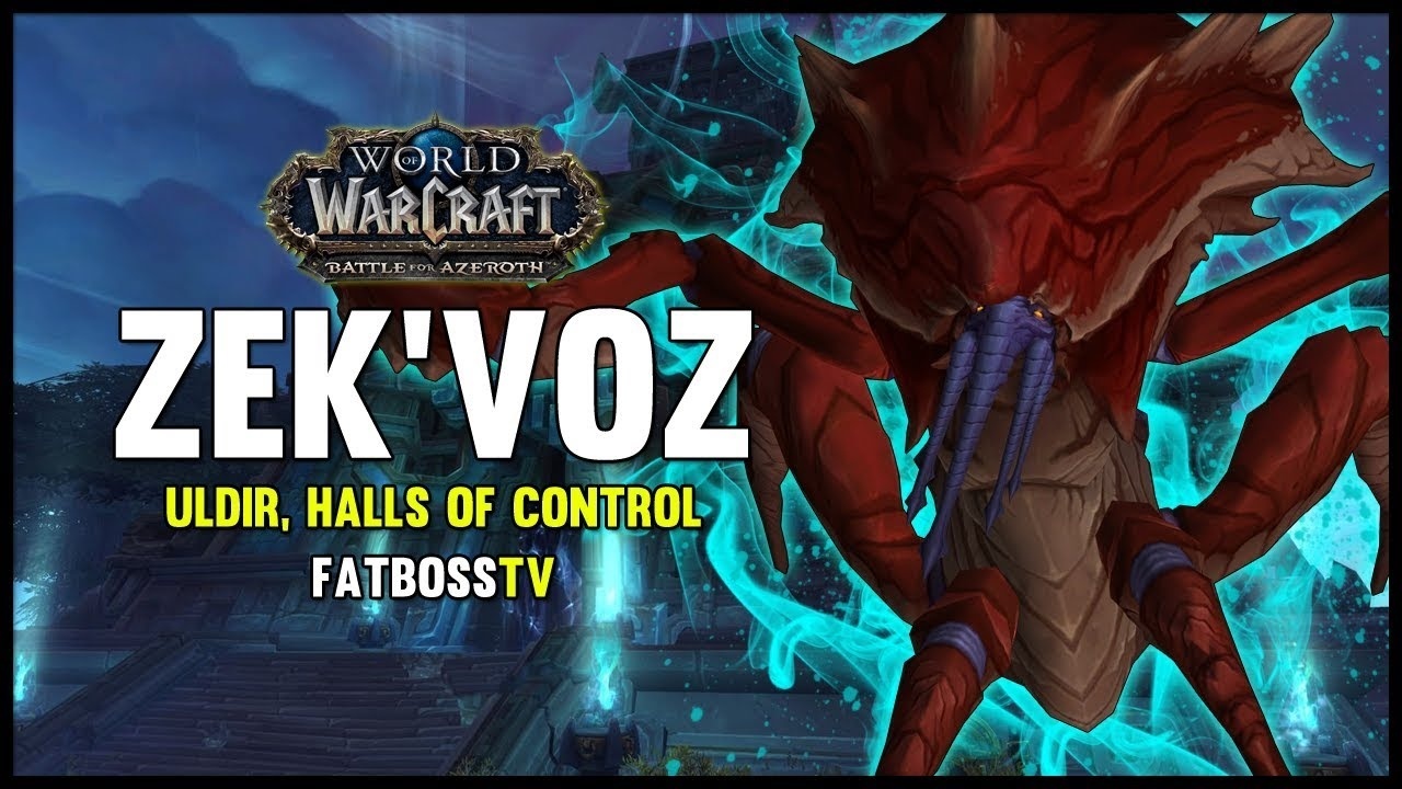 Aperçu de Zek'voz, héraut de N'zoth, boss du raid Uldir, avec FatboosTV ...