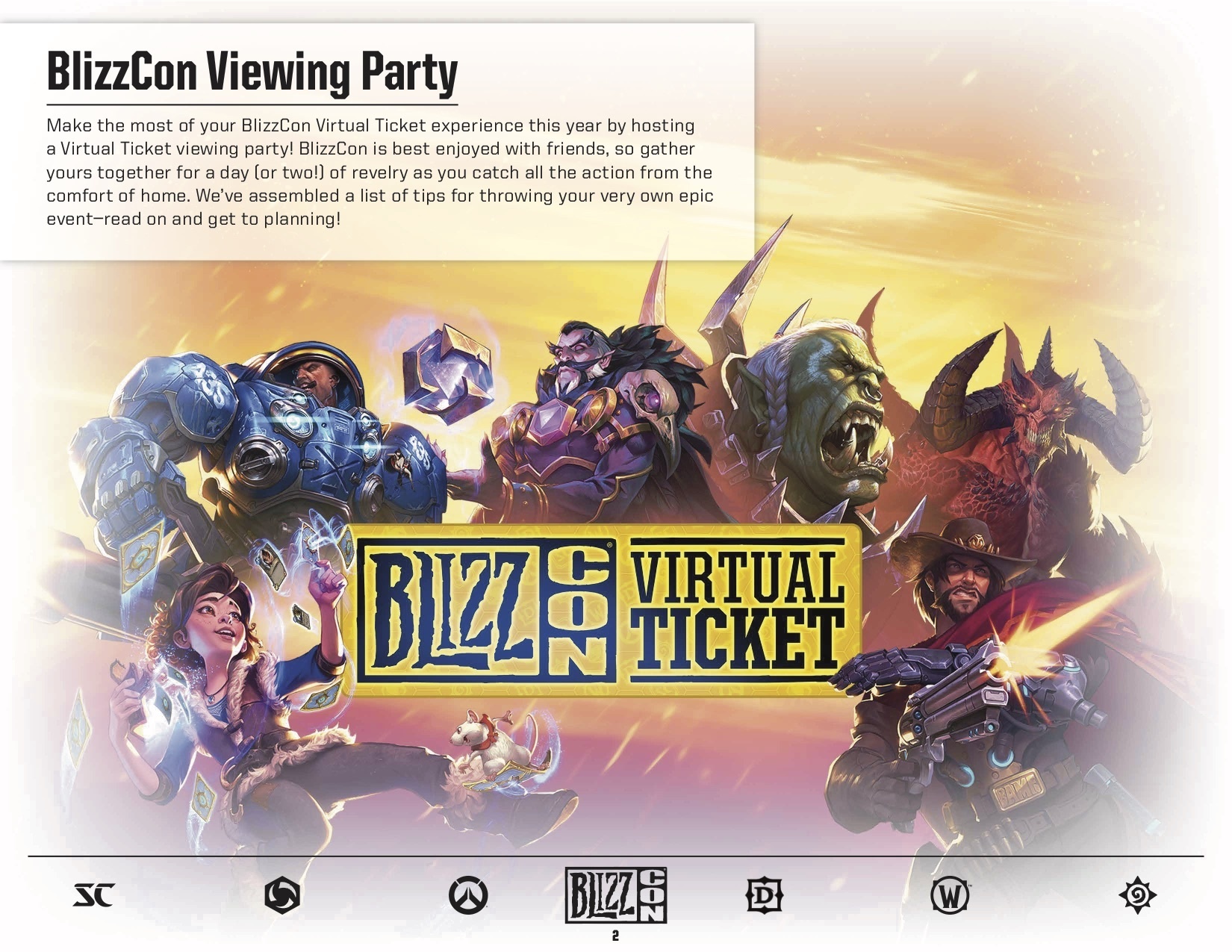 BlizzCon Viewing Party Booklet - Notizia di Wowhead
