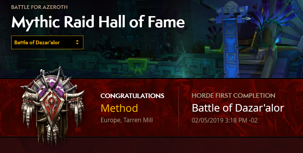 Fermeture du Panthéon de raid mythique de Dazar'alor à la fin de la ...