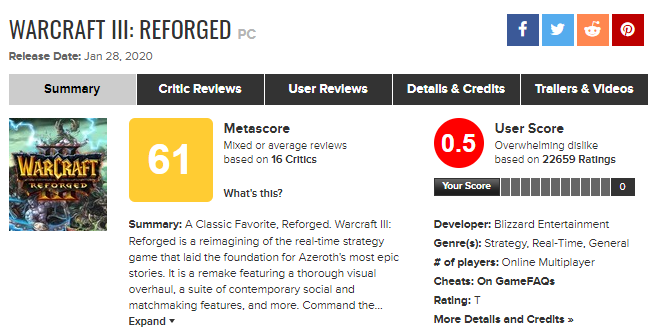 Blizzard Now Offering Automated Refunds for Warcraft III: Reforged ...