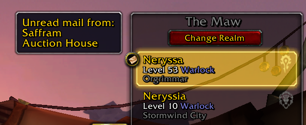 Shadowlands Alpha - Unread Mail Now Displayed in the Character ...