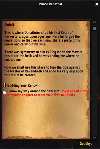 New Skip Added to Covenant Intro Quest for Alts in Shadowlands ...