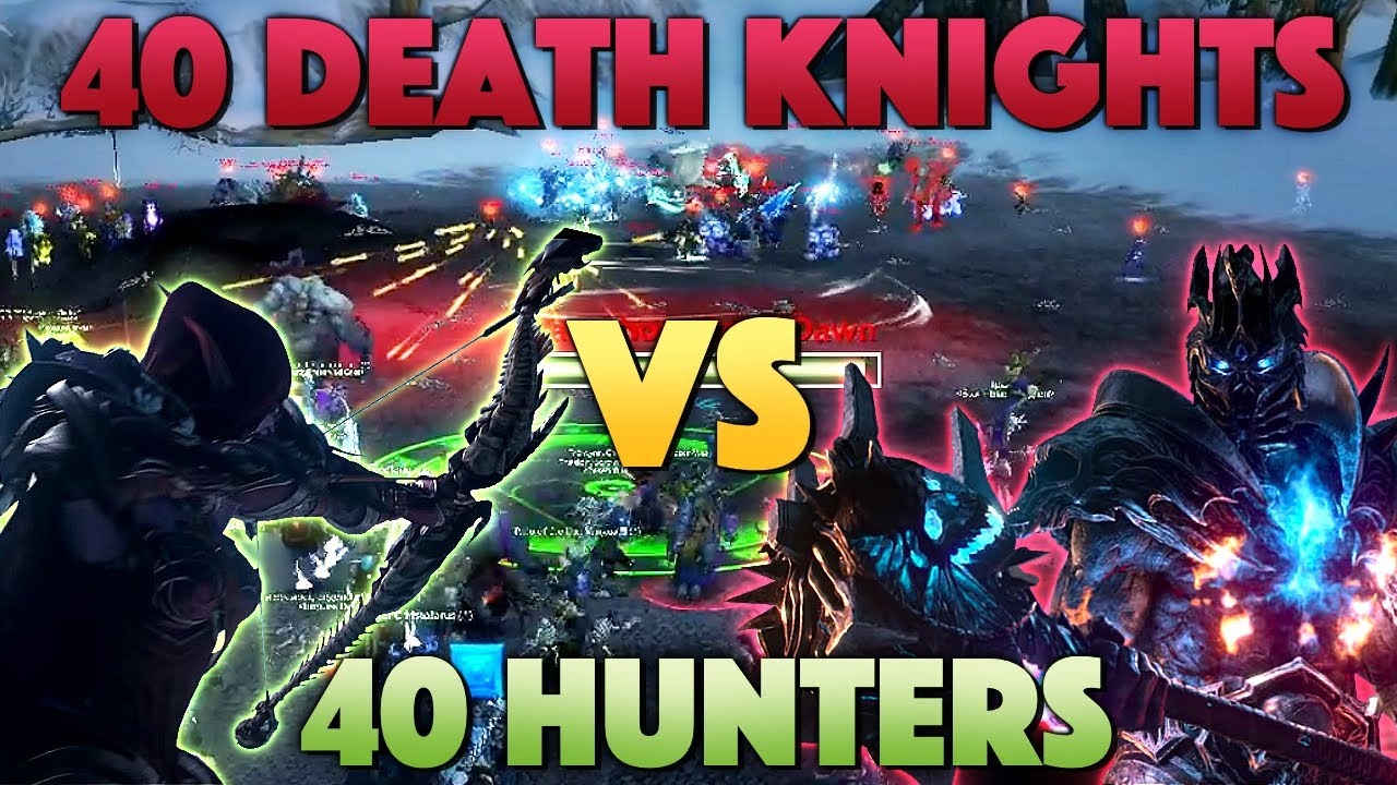 Rextroy Battlegrounds - 40 Death Knights vs 40 Hunters - Wowhead News