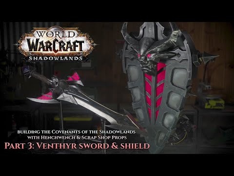 Shadowlands Venthyr Sword and Shield Recreated by Hench and Scrap ...