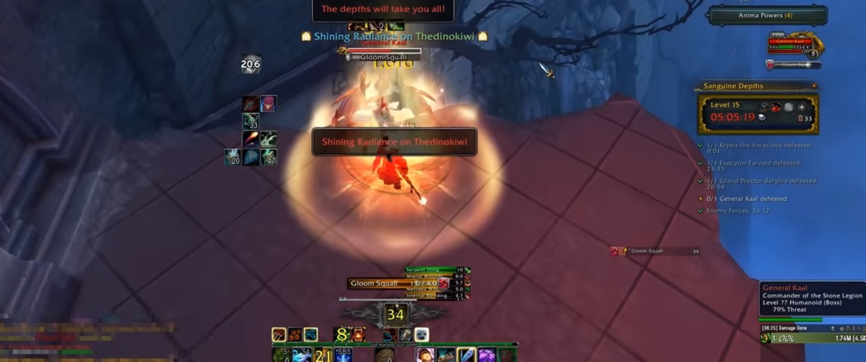 Hunter Solos Parts of +15 Halls of Atonement and Sanguine Depths ...