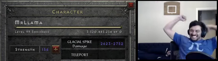 Der World First Stufe 99 Charakter in Diablo II: Resurrected Ranglistensaison 2 durch MrLlamaSC ...