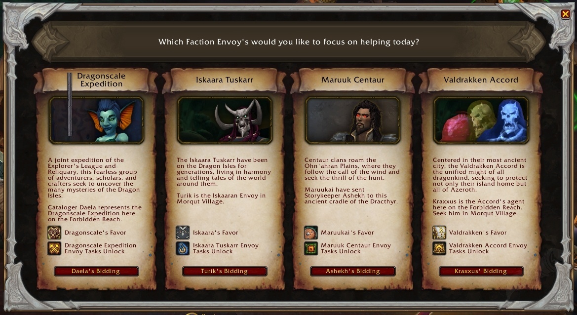 New Envoy System in Place on Patch 10.0.7 PTR - Reputation Buffs with Factions - Wowhead News