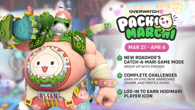 Overwatch 2 PachiMarchi Event Now Live - Free Epic Skin, 3v3 Event Game ...