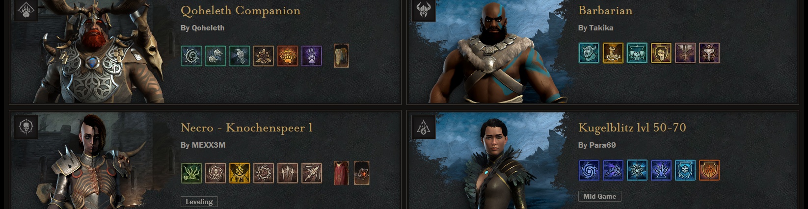 Durchstöbert von der Community erstellte Builds mit unserem Diablo 4 ...