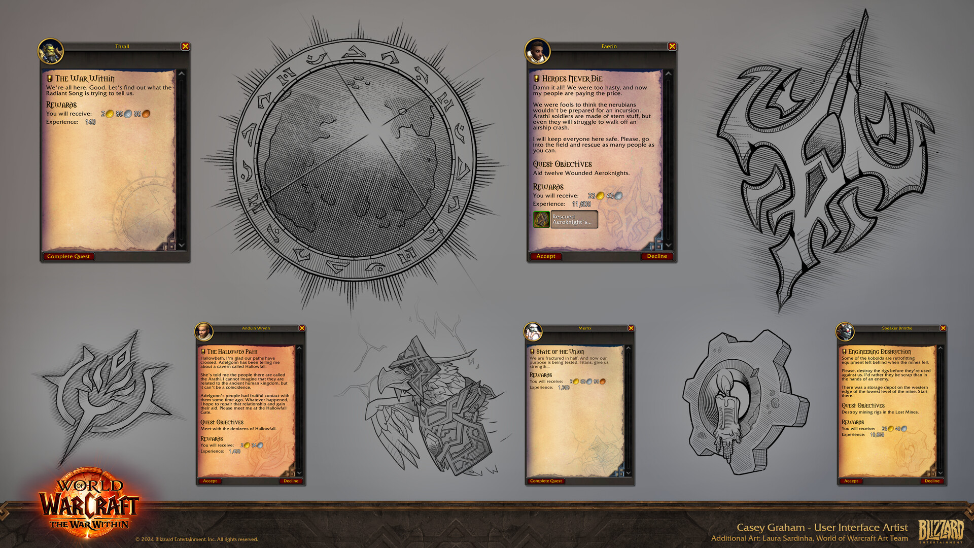 The War Within Art Blast Spotlight: Casey Graham - UI, Faction Renown & Questing - Wowhead News