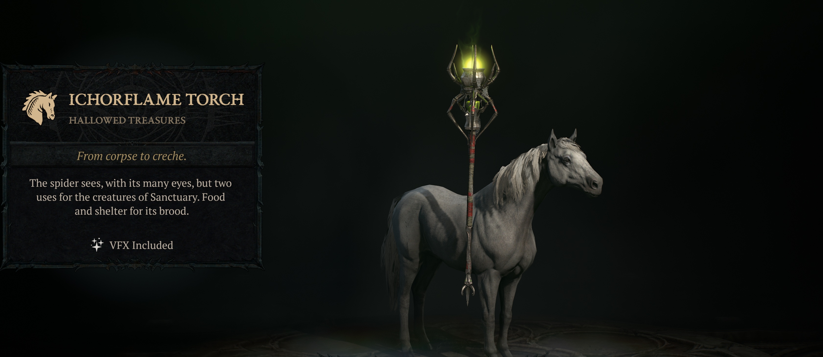 Ichorflame Torch Mount Trophy - Diablo 4 Meat or Treat Daily Login ...