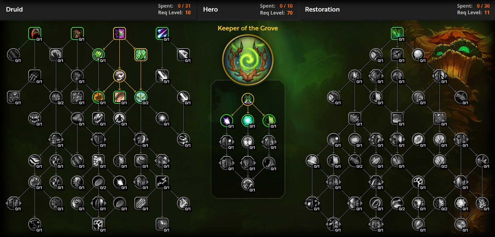 Talent Calculator Now Updated for Patch 11.1 PTR - Druid, Hunter, Mage ...