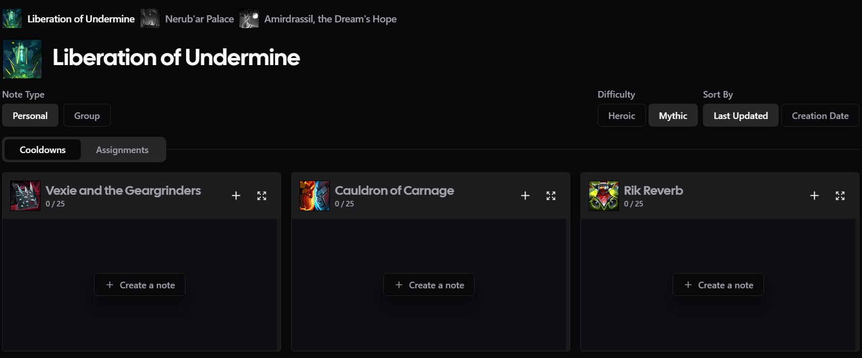 Viserio's Cooldown Assignments Updated for Liberation of Undermine ...