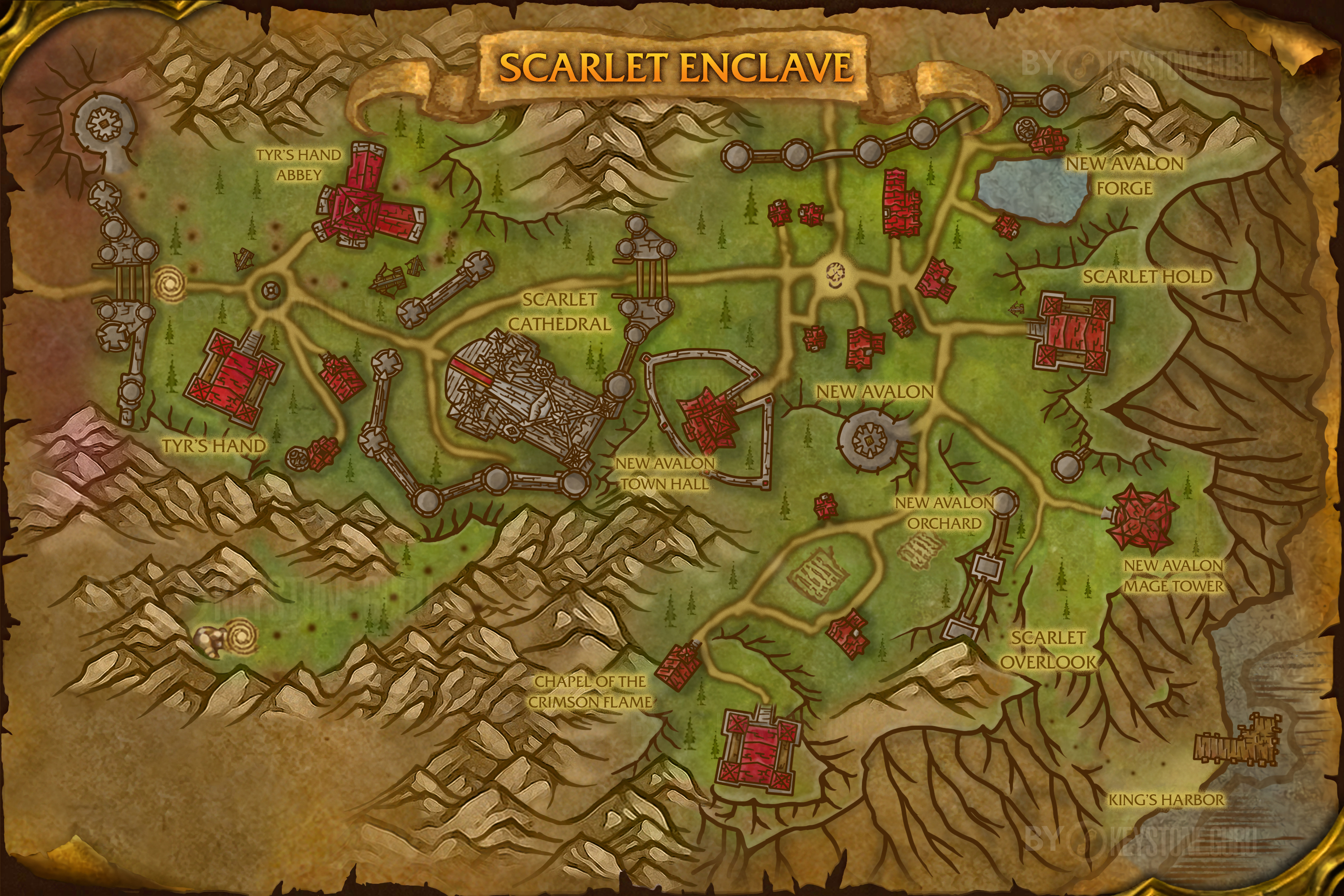 Fan-Made Scarlet Enclave & New Avalon Maps - Season of Discovery Phase 8 - Wowhead News