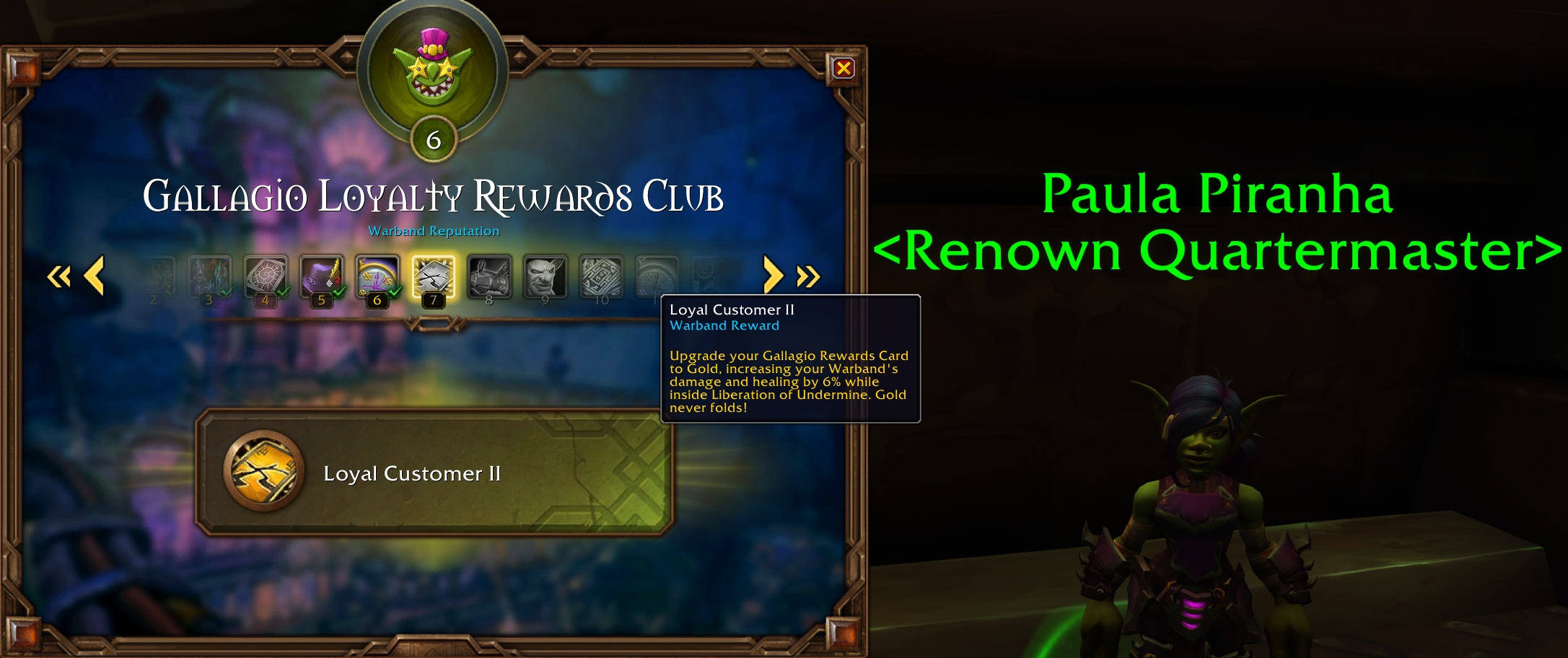 Increase the Liberation of Undermine Raid Buff to +6% with Loyal ...