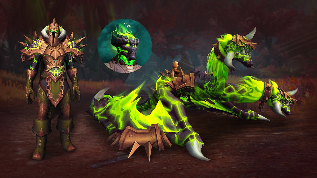 New Chimera Mount and Transmog - Emerald Inferno Pack Now Available for ...