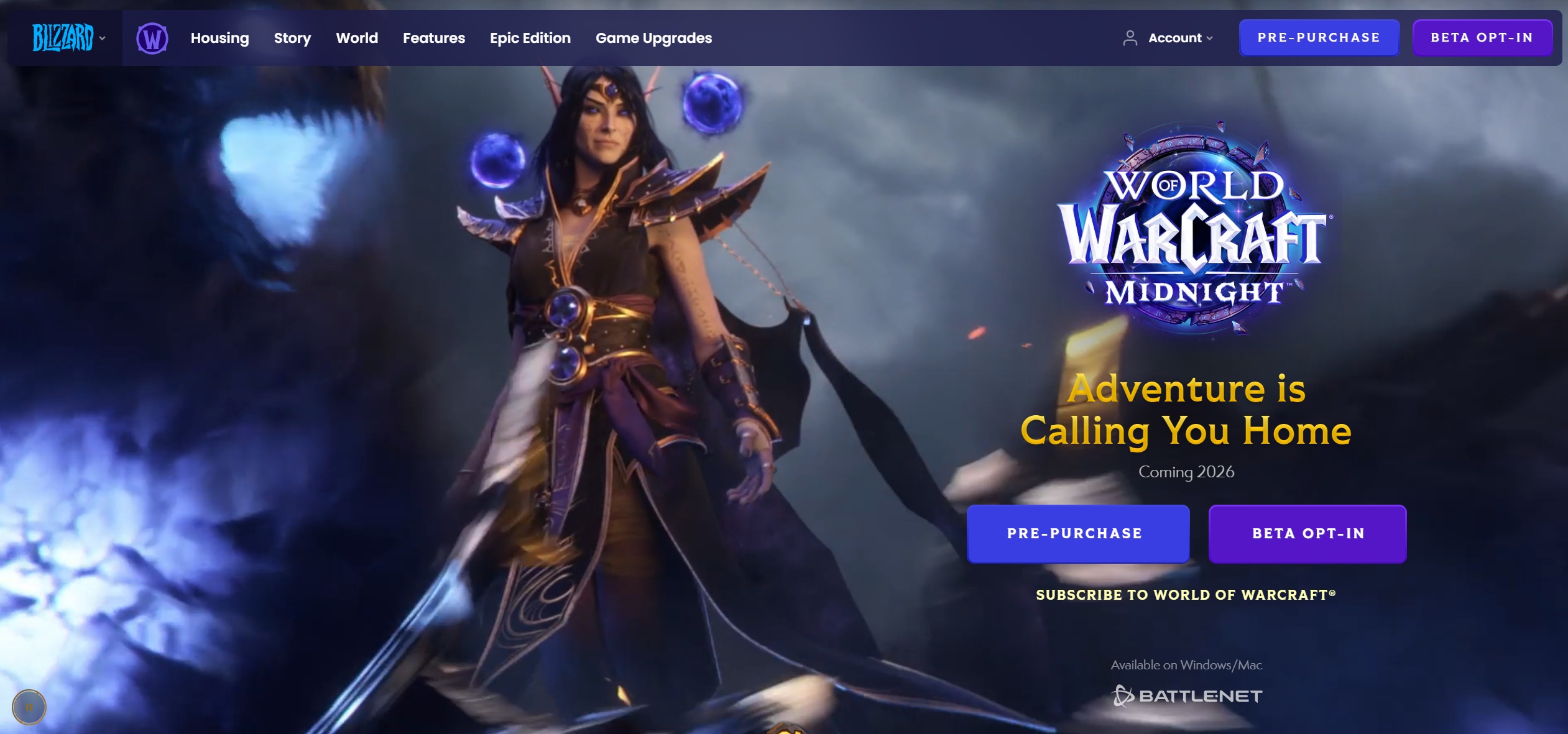Sign up for World of Warcraft: Midnight Beta Access - Notizia di Wowhead