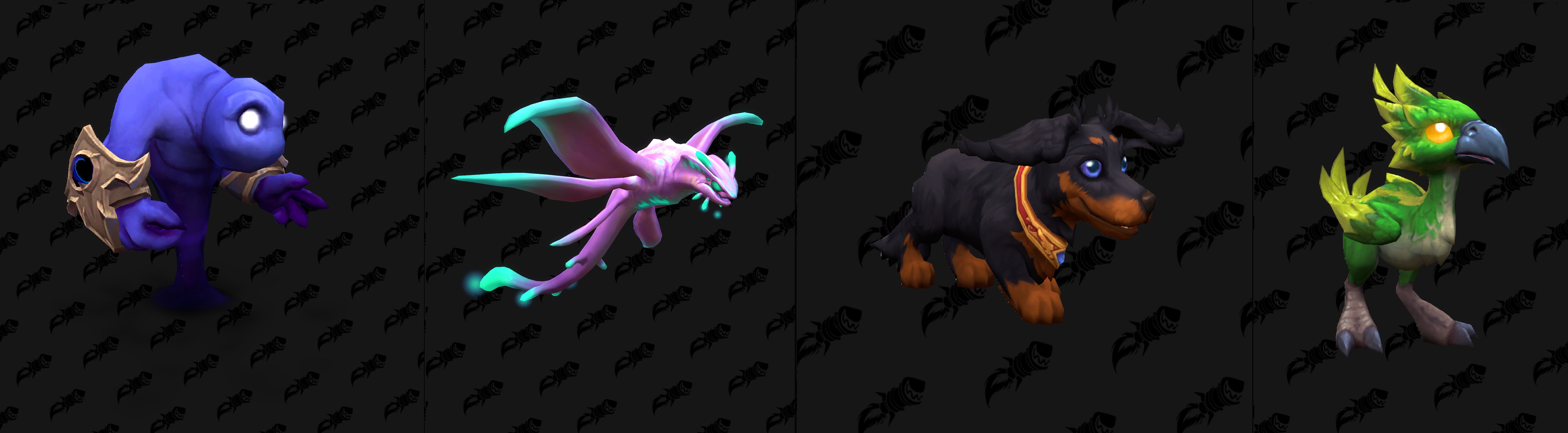 New Battle Pet Models in Midnight Alpha - Dachshunds, Baby Sporebats ...