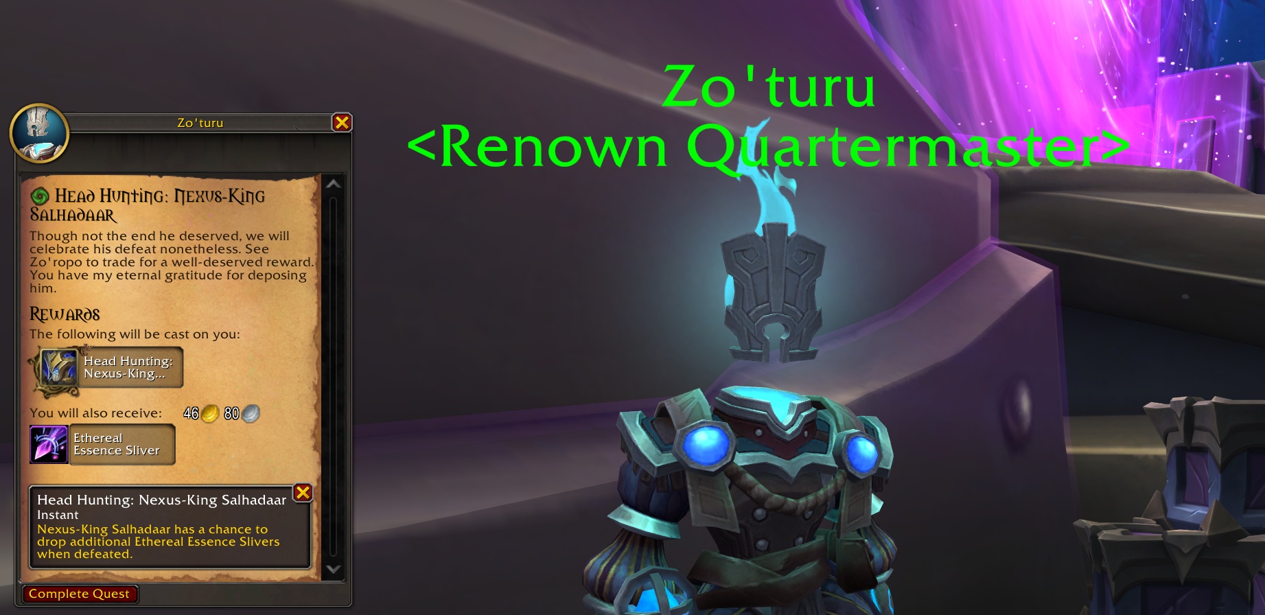 Purchase Cosmetic Raid Weapon Appearances at Manaforge Omega Renown ...