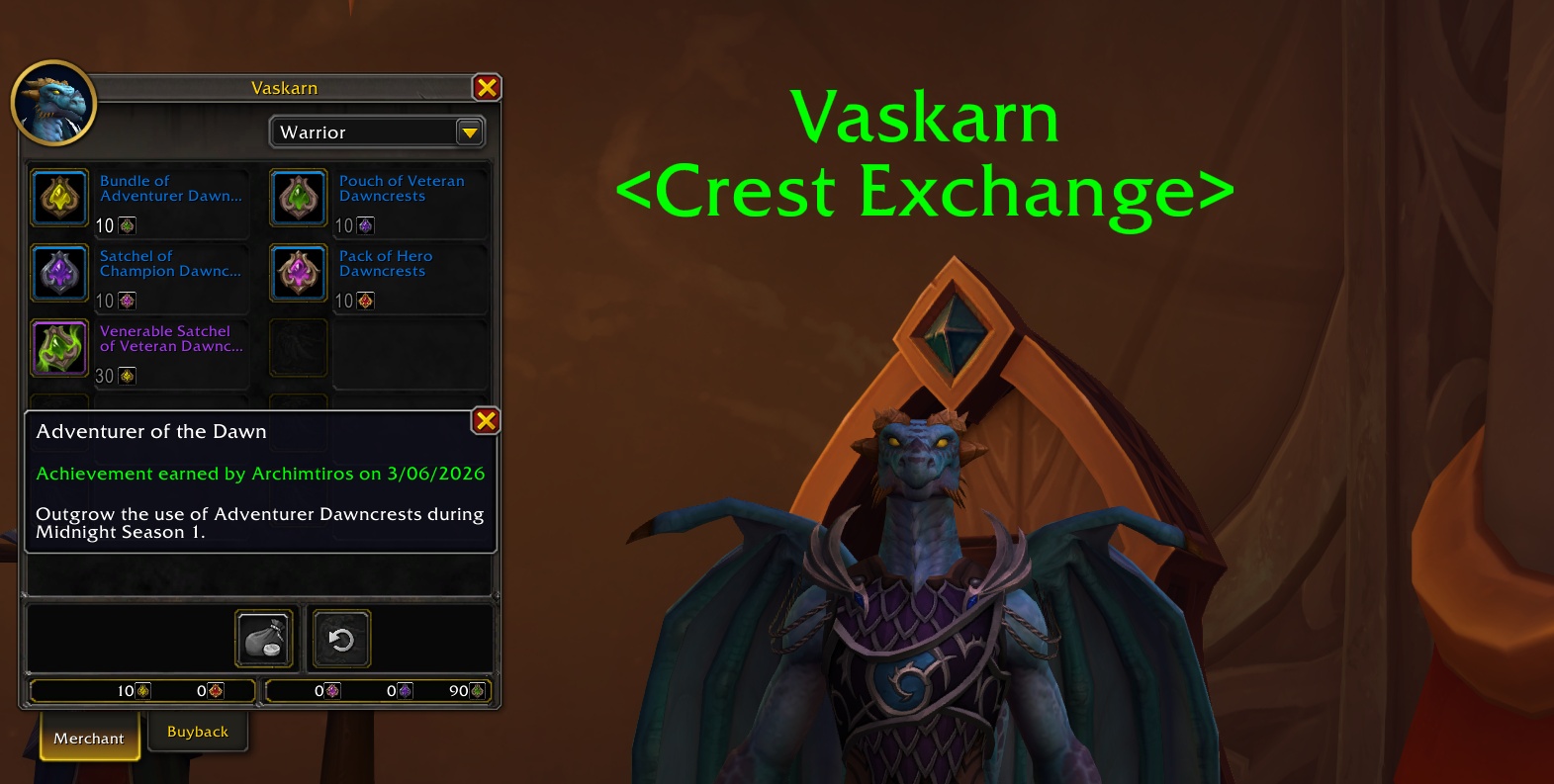 Adventurer Crest Discount Achievement Now Available for Alts in ...