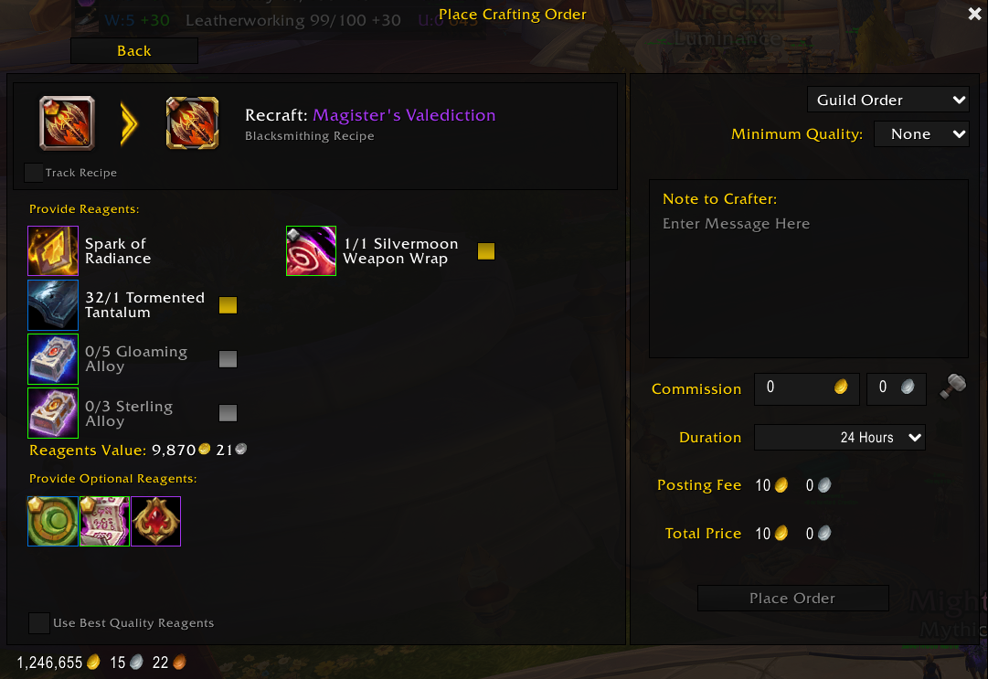Warning! Recrafting Items Has a Chance to Lose Your Crests - Wowhead News