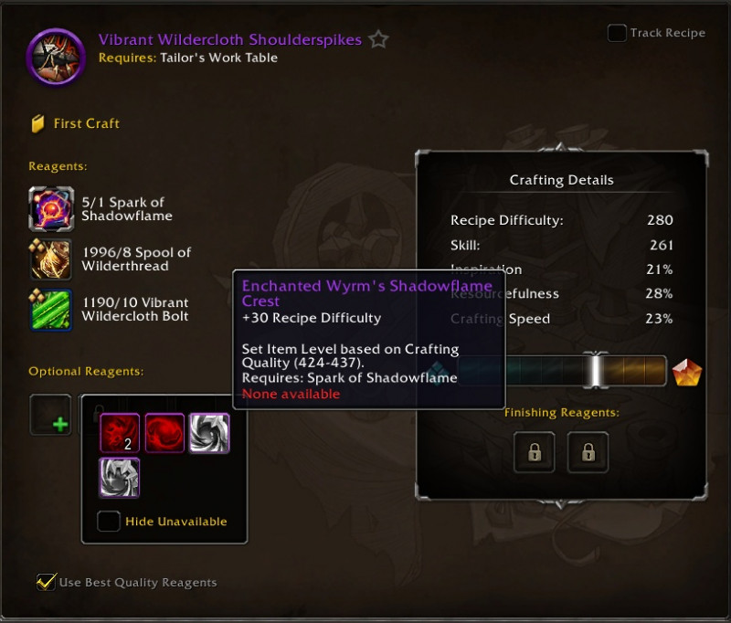 upgrading crafted gear : r/wow