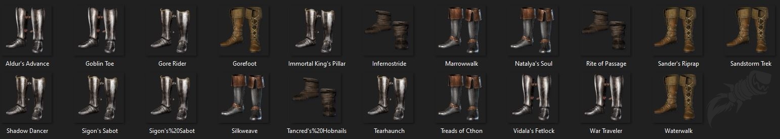 d2-icons-boots - Gallery - Classic World of Warcraft