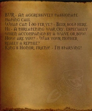 Common / Orcish Dictionary - Object - Cataclysm Classic