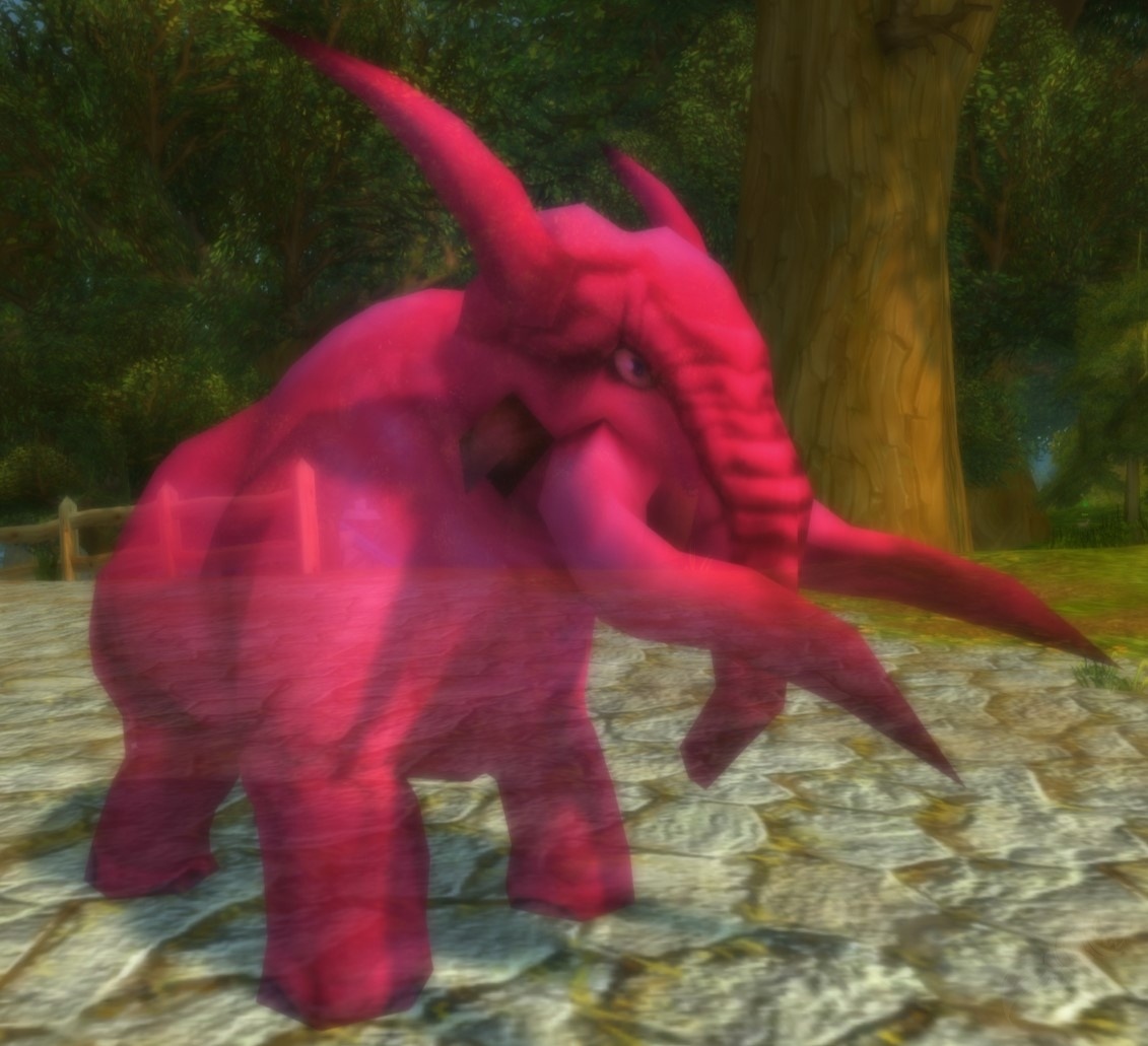 Elwynn Pink Elekk - NPC - World of Warcraft