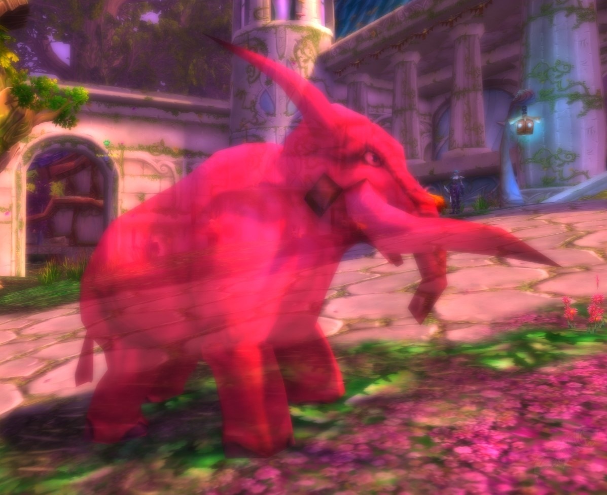 Teldrassil Pink Elekk - NPC - World of Warcraft