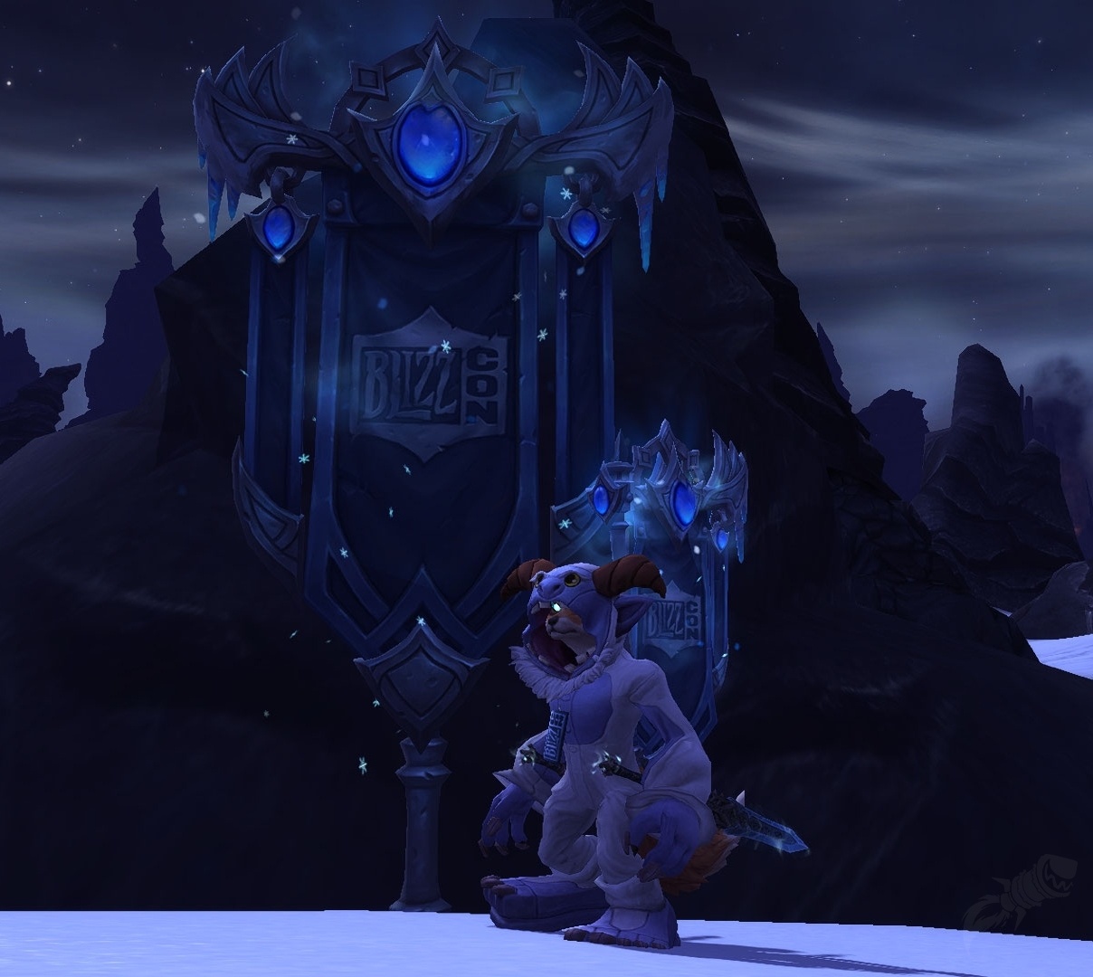 Estandarte Comemorativo Gélido - Feitiço - World of Warcraft