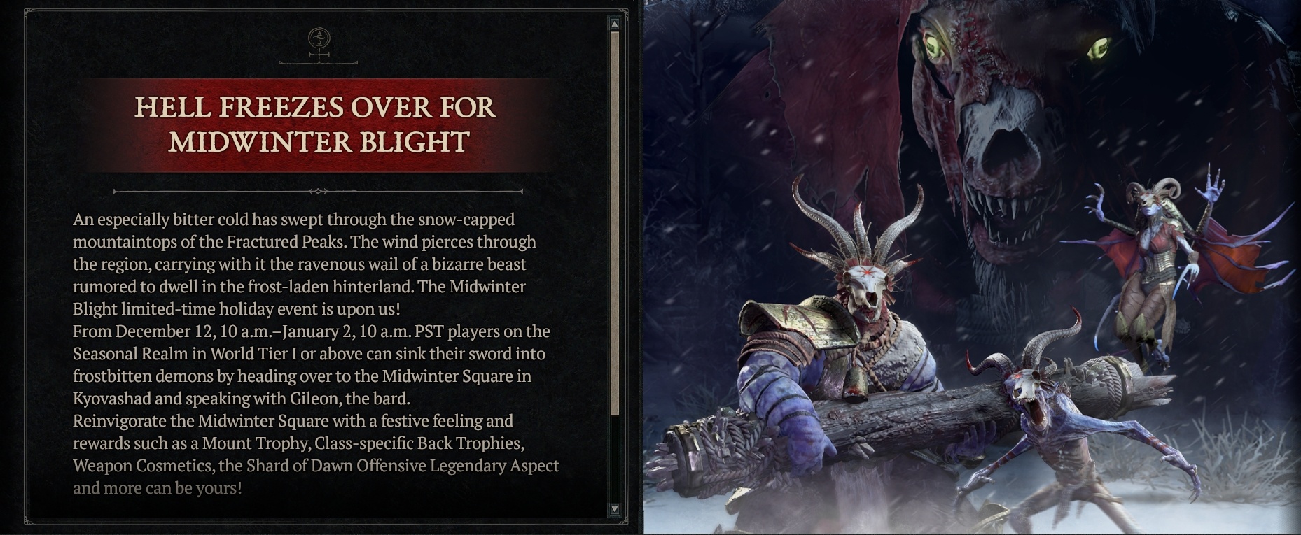 Midwinter Blight Event is Now Live! - Diablo 4 - Wowhead News